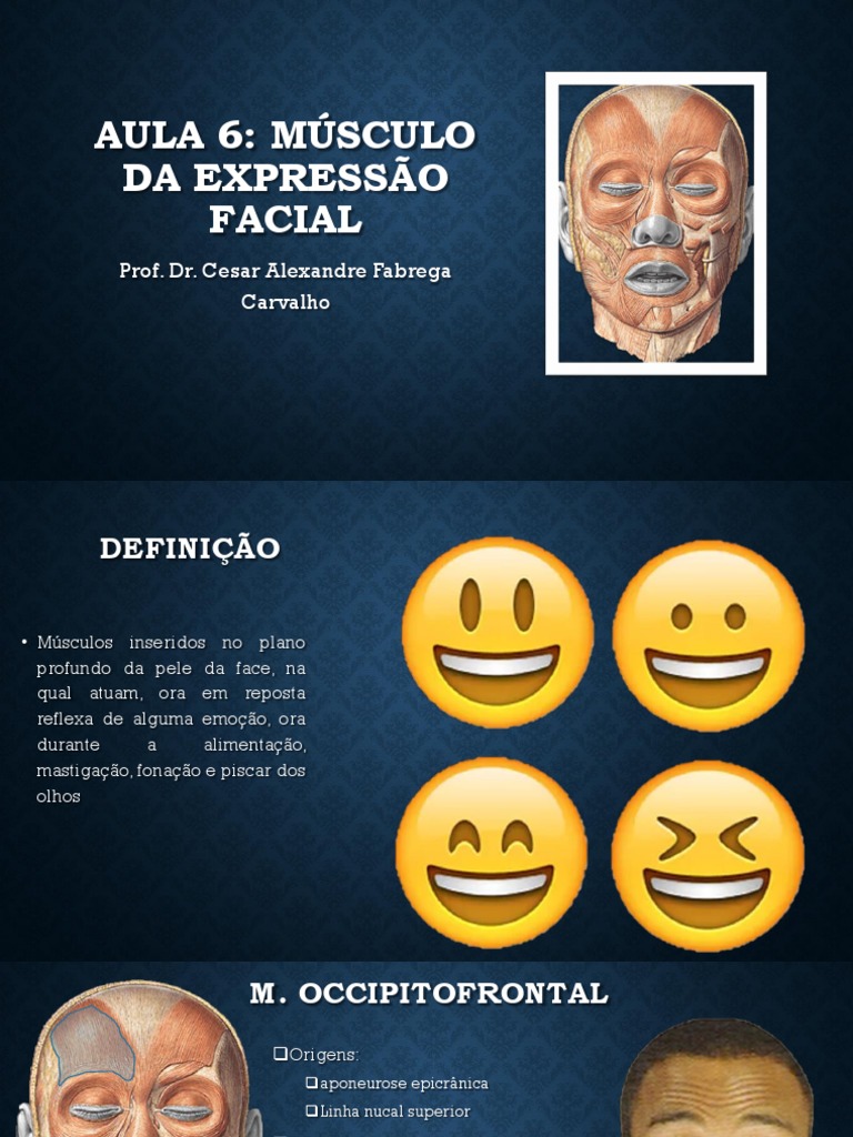 Músculo Da Expressão Facial | PDF | Rosto | Boca