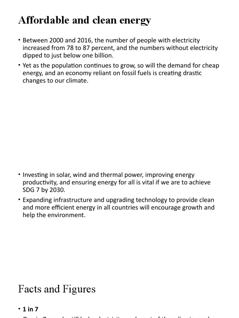 Affordable and Clean Energy | PDF