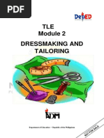 Detailed Lesson Plan in TLE | PDF | Scissors | Sewing