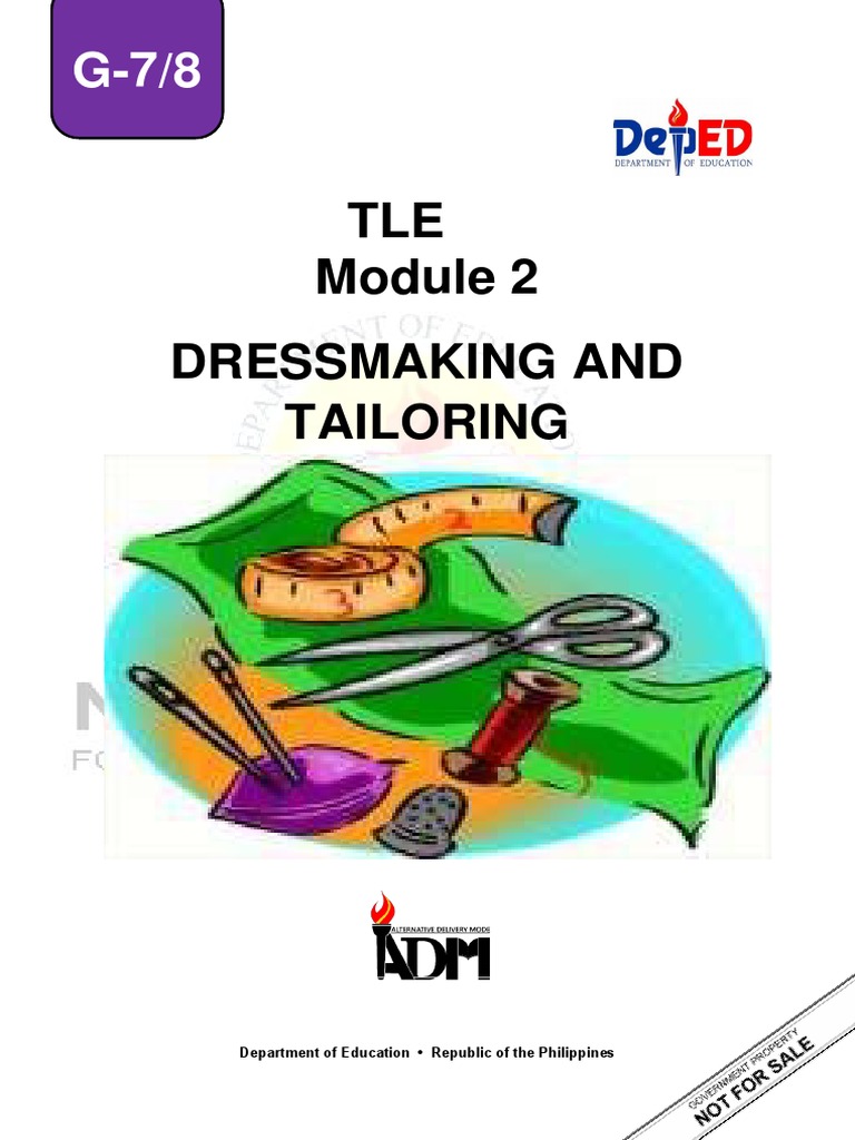 TLE G 78 - Module 2.dressmaking Week 2 USE OF SEWING TOOLS | PDF | Sewing Machine | Sewing