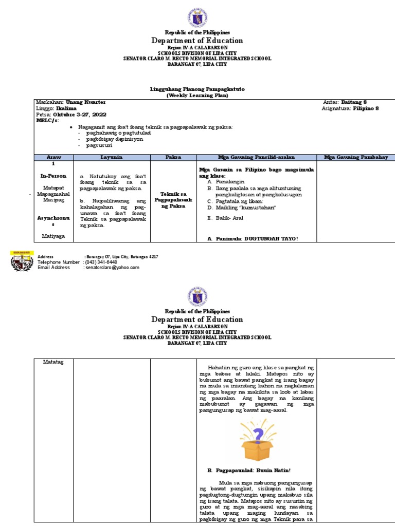 Teknik Sa Pagpapalawak NG Paksa | PDF