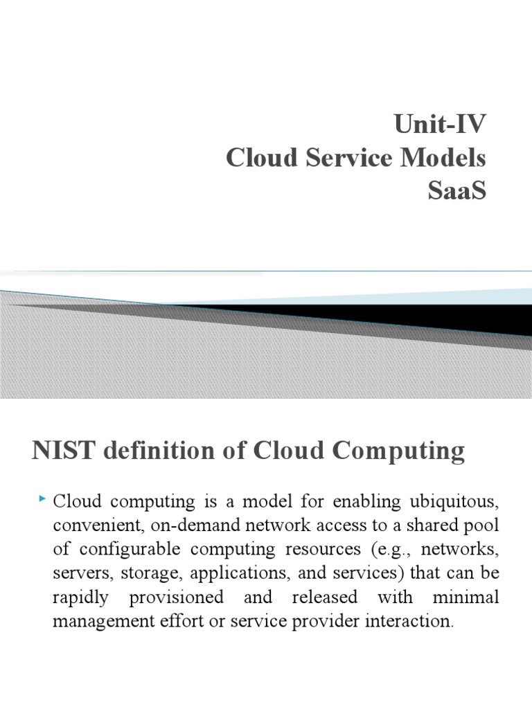 Unit4 SaaS | PDF | Computers