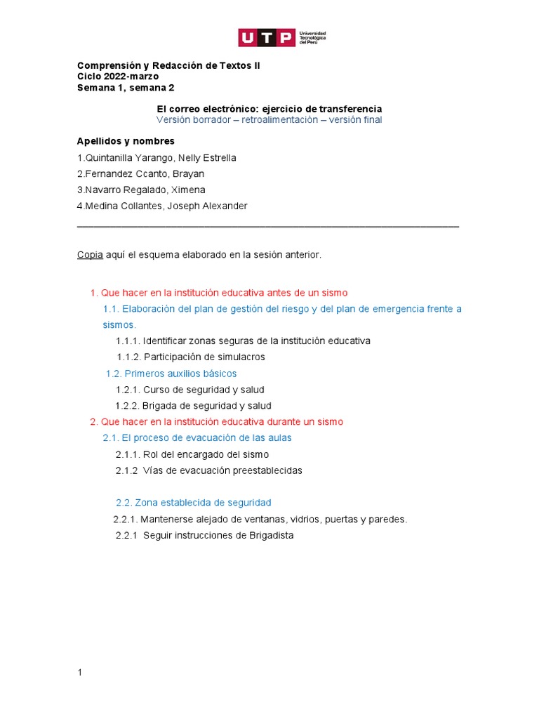 UTP - Correo Electronico | PDF