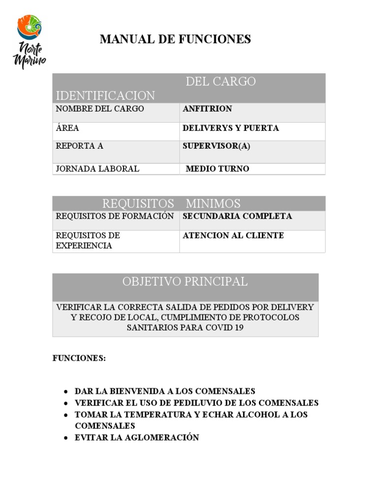 Plantilla Manual de Func. | PDF