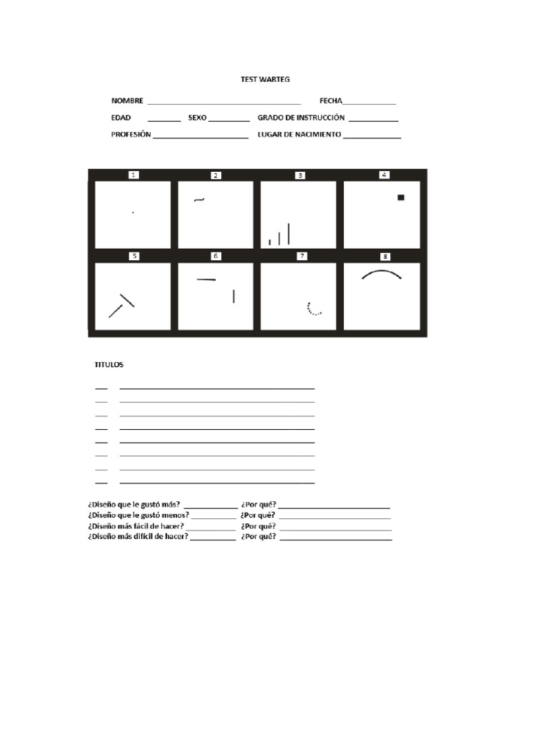 Test Wartegg | PDF
