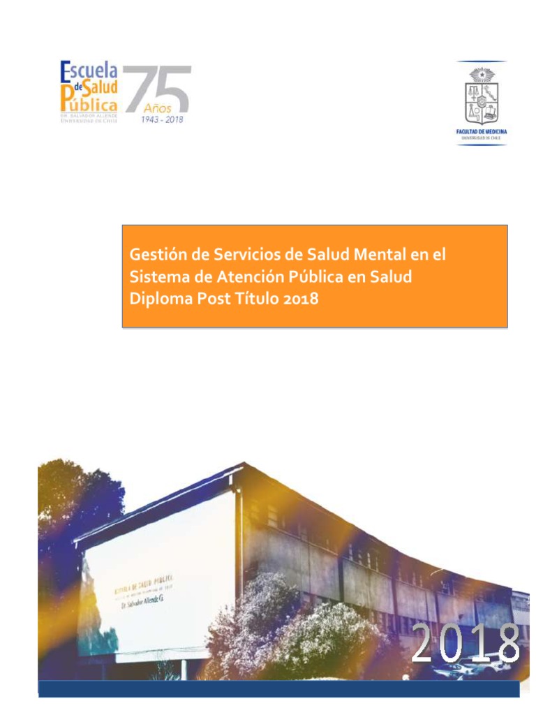 Programa Gestion de Servicios de Salud Mental en El Sistema de Atencion ... Programa Gestion de Servicios de Salud Mental en El Sistema de Atencion ...
