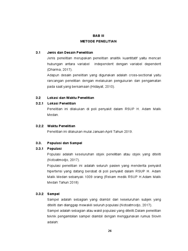 Bab III Skripsi | PDF | Kesehatan Holistik | Sains & Matematika