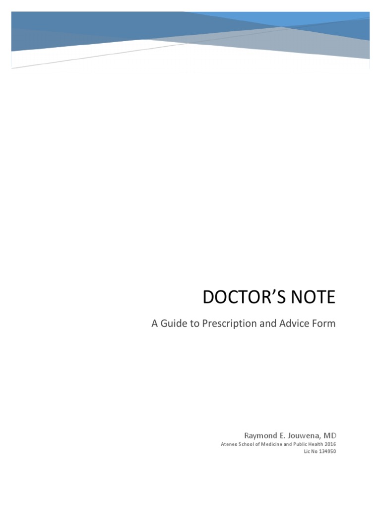 Doctors Note | PDF | Diabetes | Allergy