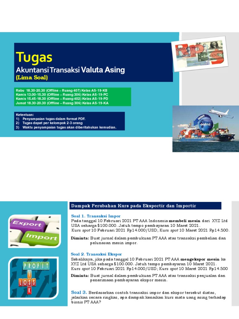 Akuntansi Transaksi Valuta Asing | PDF | Pengelolaan Keuangan & Uang