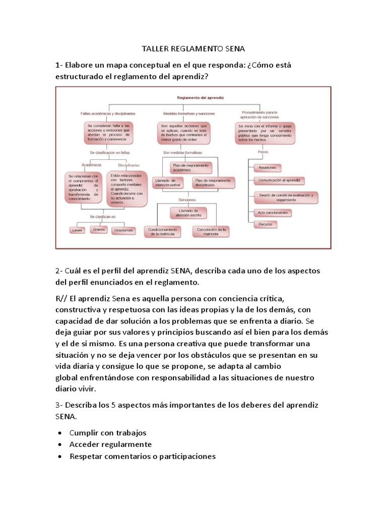 Taller Reglamento Sena | PDF