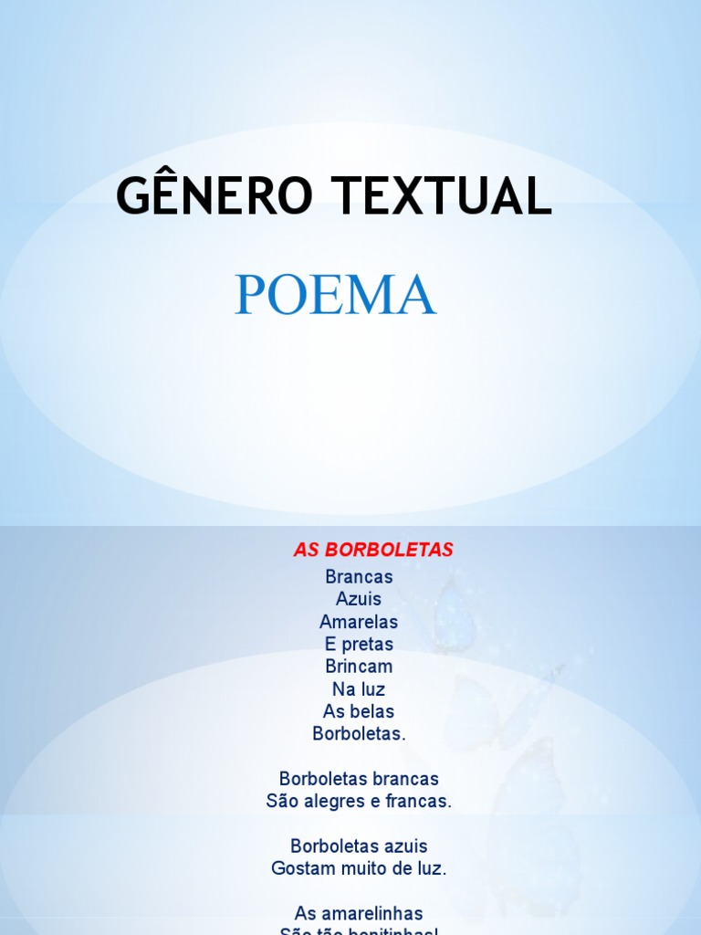 Gênero Textual - Poema | PDF