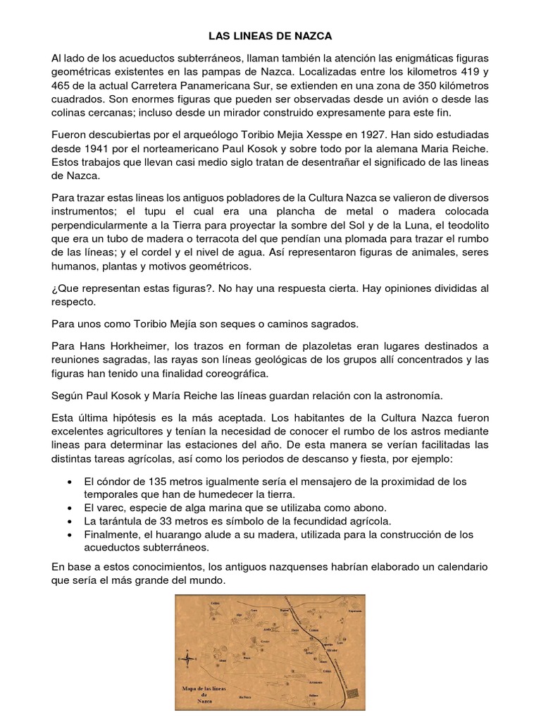 Las Lineas de Nazca | PDF