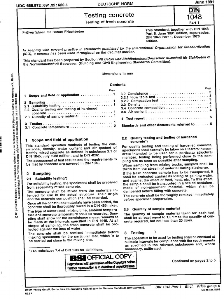 Din 1048-1 | PDF