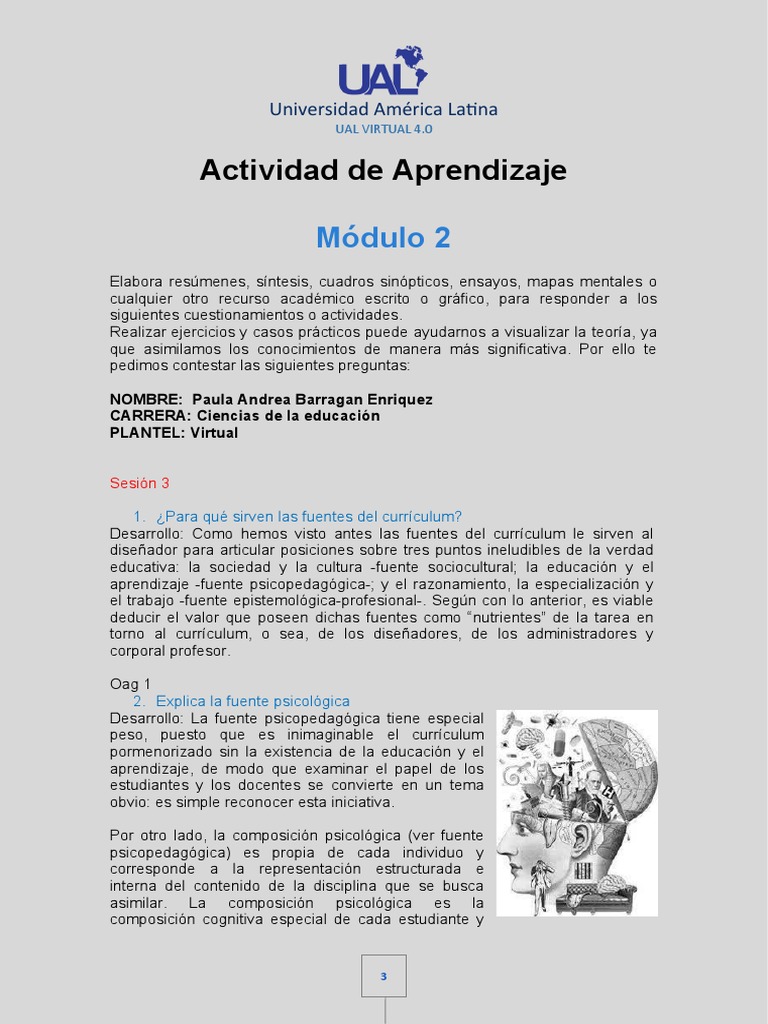 Actividad de Aprendizaje M2 | PDF