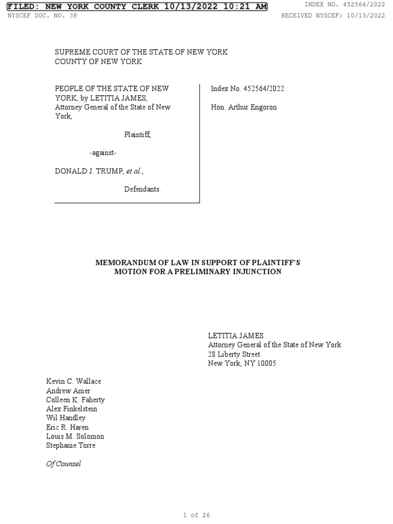 2022 People of The State of V People of The State of Memorandum of Law ...