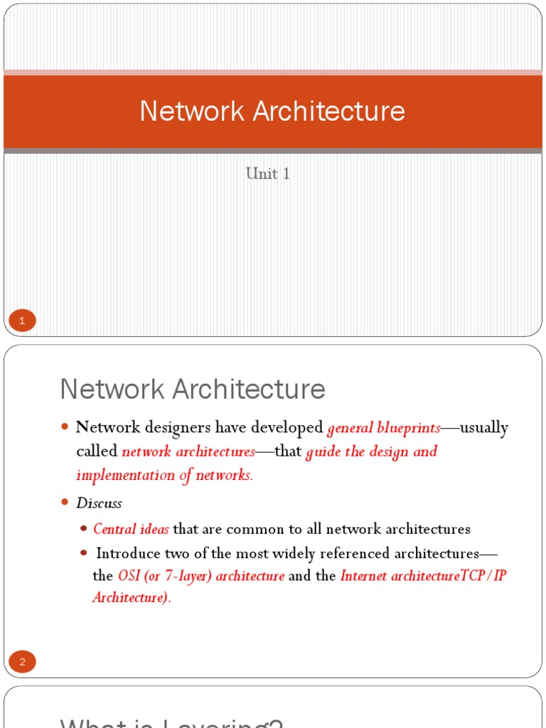 Network Architecture | PDF