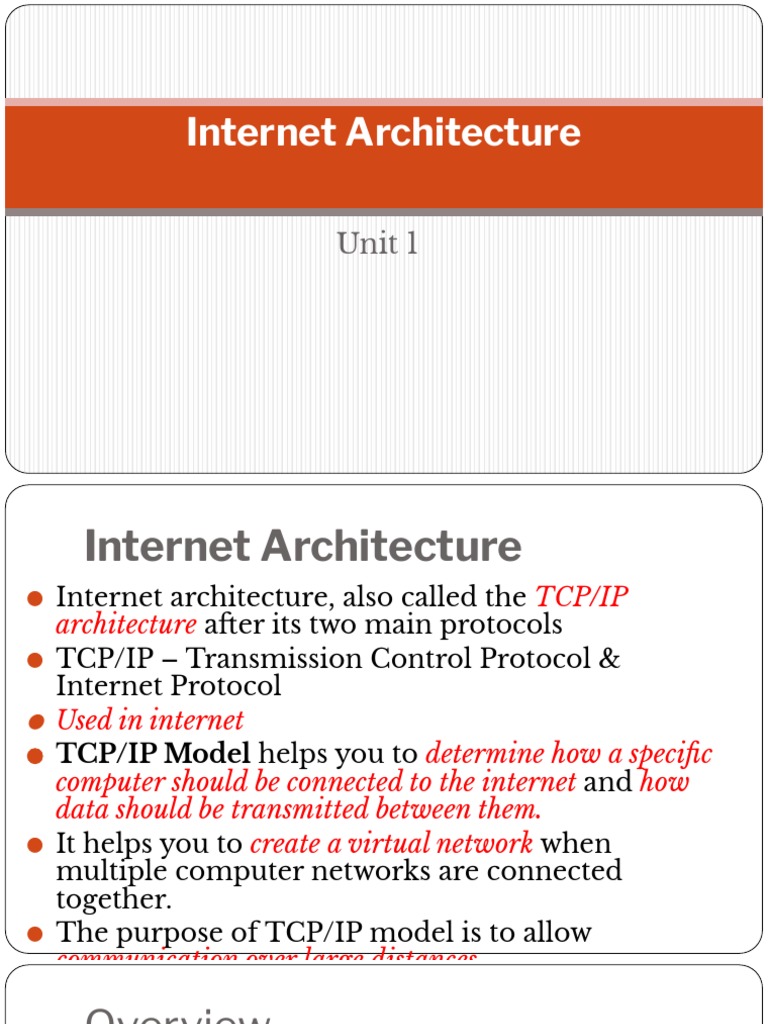 Internet Architecture | PDF | Internet Protocol Suite | Computer Network