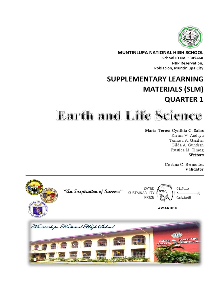 Earth and Life Slem q1 | PDF | Rock (Geology) | Magma