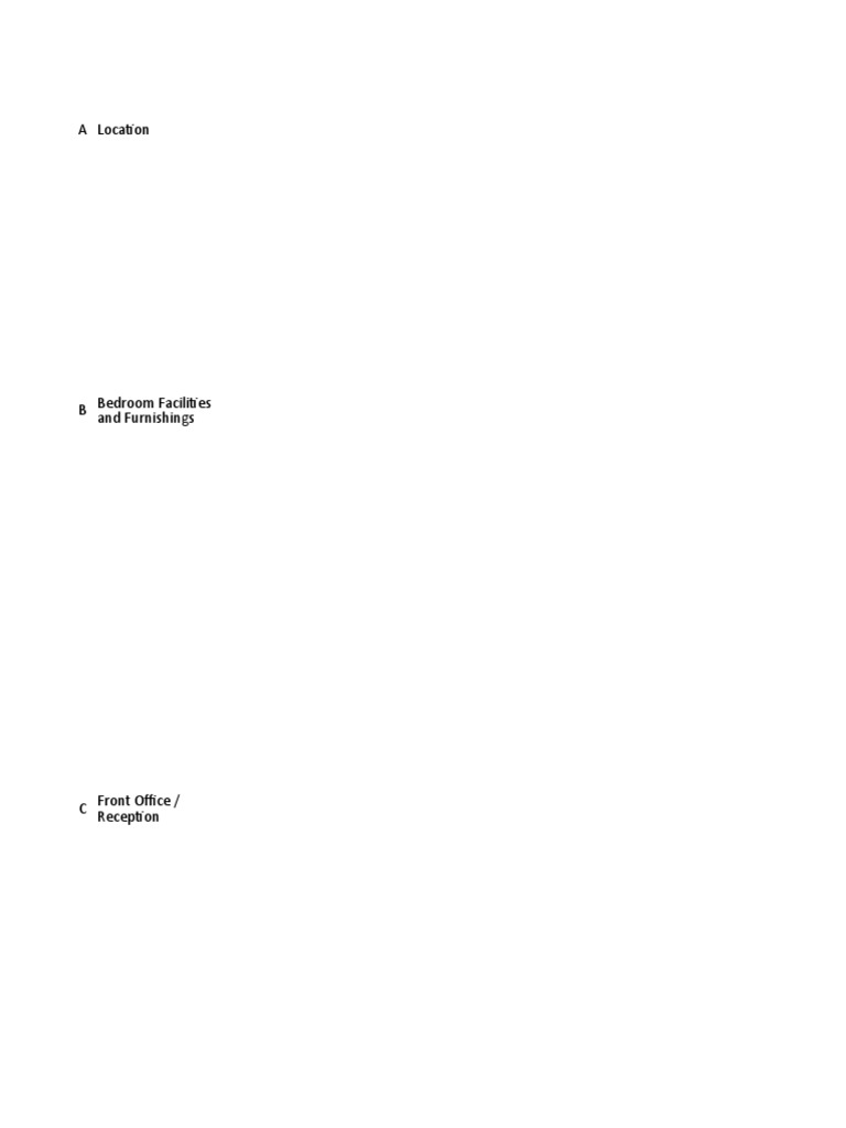 Luxury Hotel Standards Guide | PDF | Home & Garden