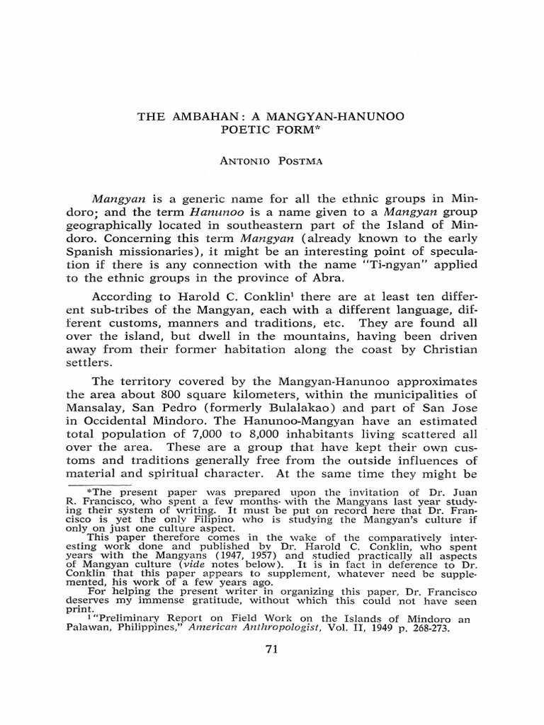 Ambahan | PDF | Rhyme | Linguistics