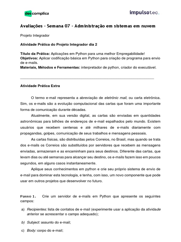 Pratica 02 Pdf Python Linguagem De Programação Tecnologia Da Informação 