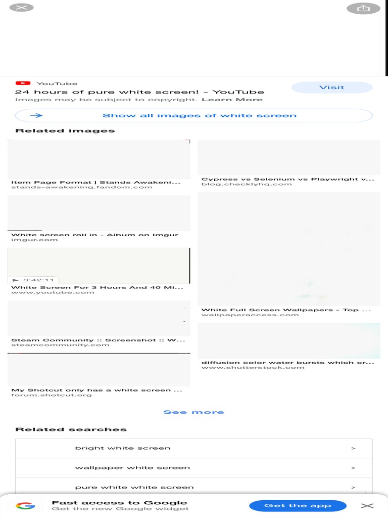 White Screen - Google Search | PDF
