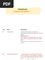 Triangle Congruence Similarity CheatSheet | PDF | Geometric Shapes | Euclidean Plane Geometry