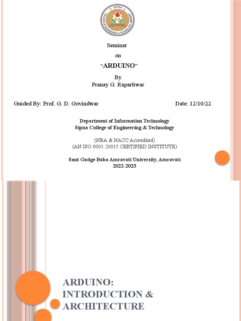 Arduino Seminar | PDF | Arduino | Information Age