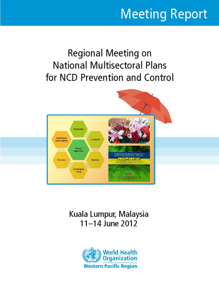 Regional Meeting On National Multisectoral Plans For NCD Prevention and Control | PDF
