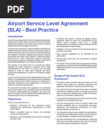 Iata Level of Service Paper Best Practice | PDF | Airport | Infrastructure