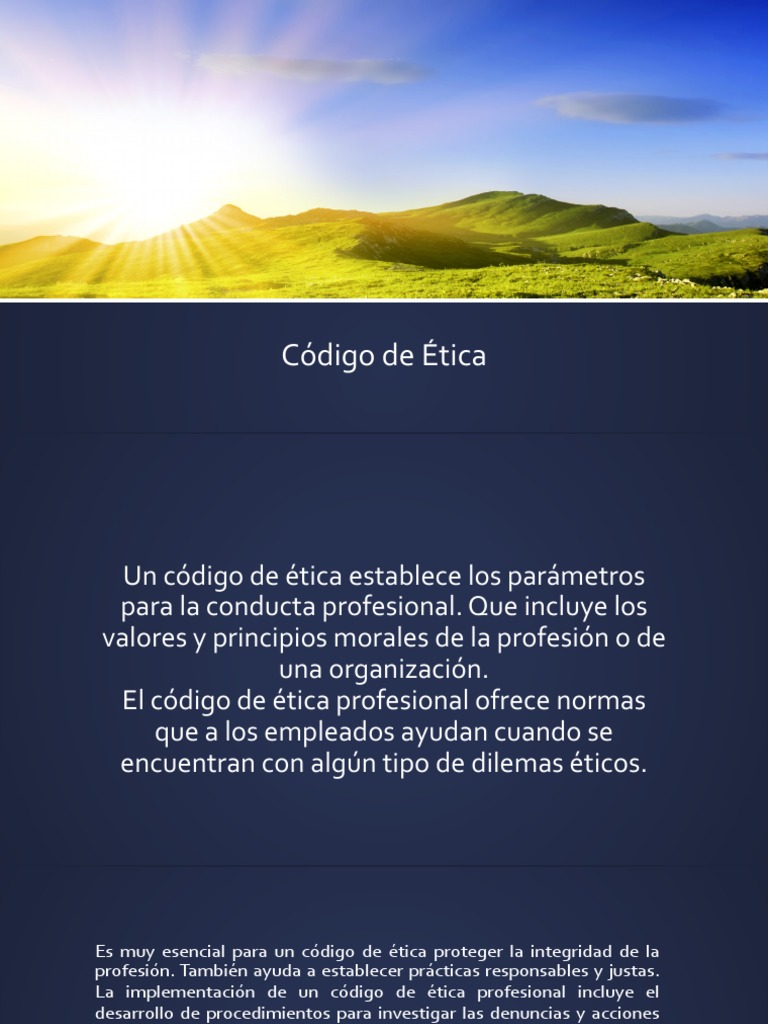 Código de Ética | PDF | Ética profesional | Moralidad