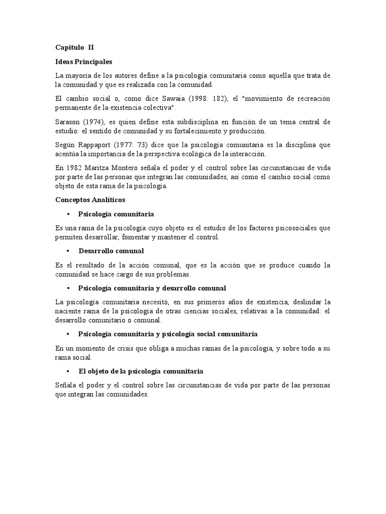 Capitulo II-P. Comunitaria | PDF