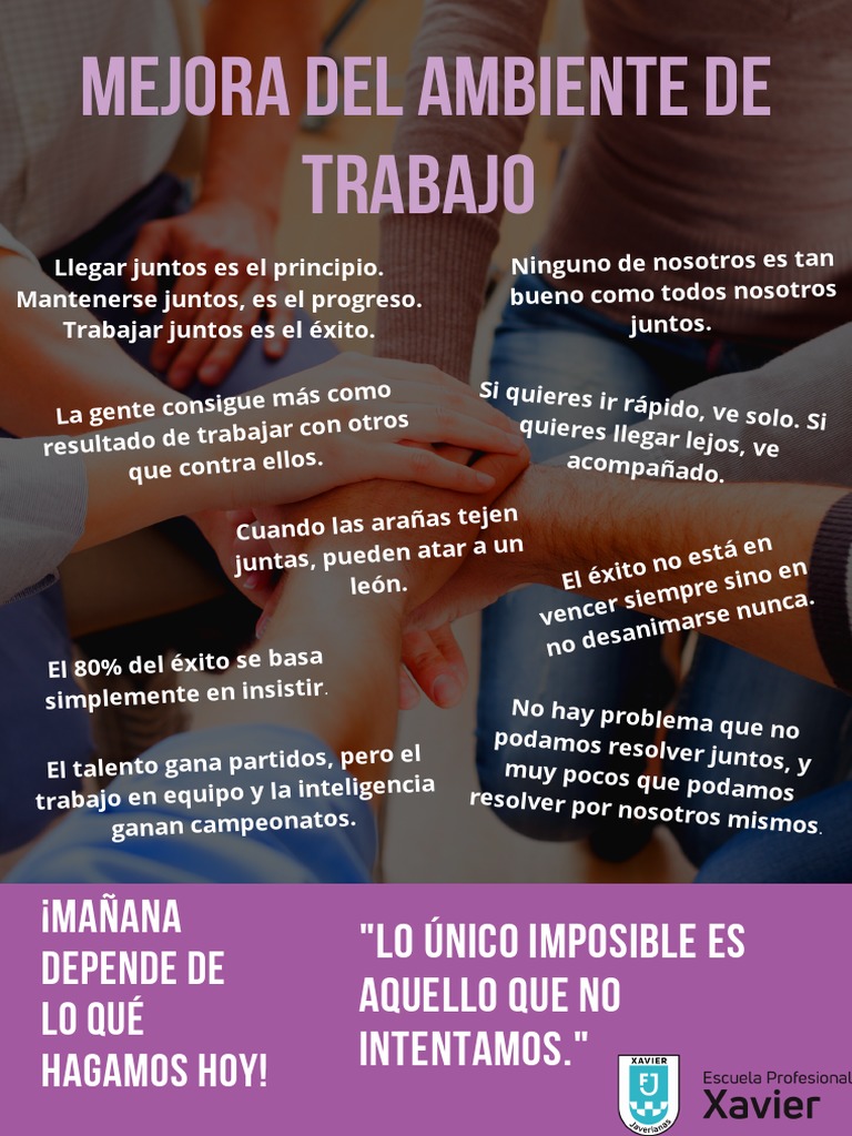 Póster Trabajo en equipo | PDF