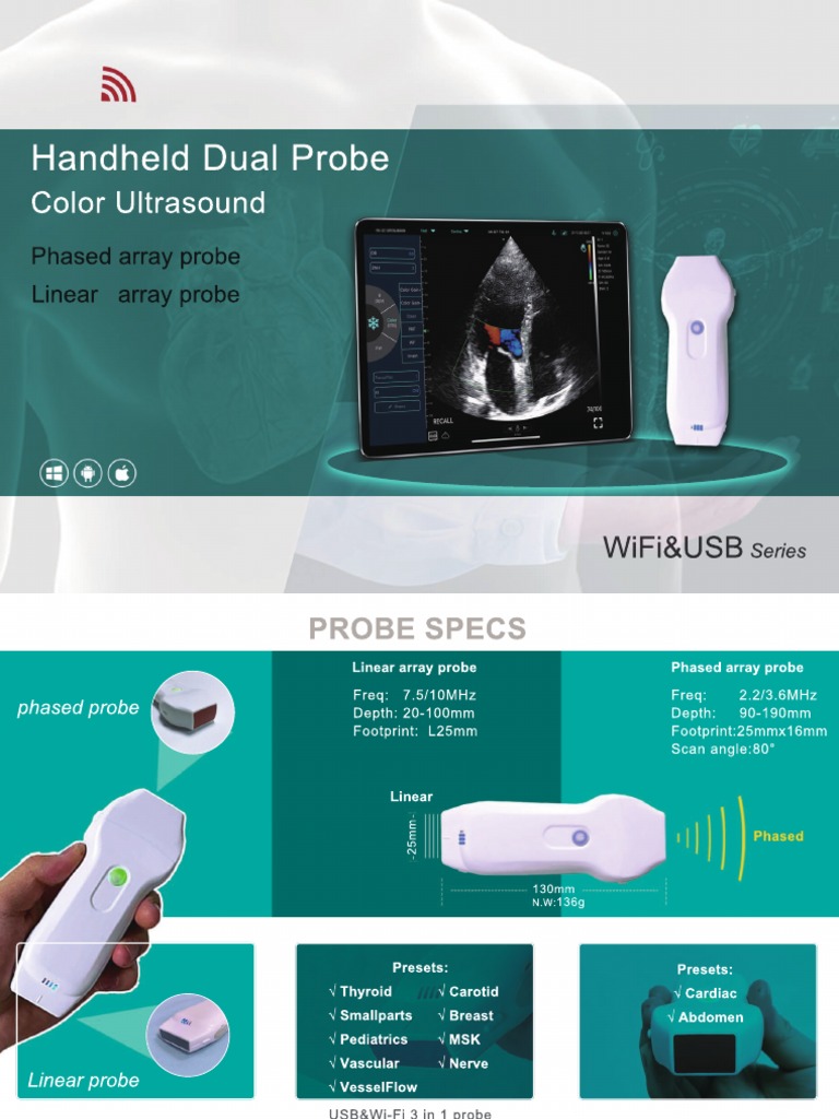 C10XL Handheld Dual Probe Color Ultrasound | PDF | Computer Hardware ...