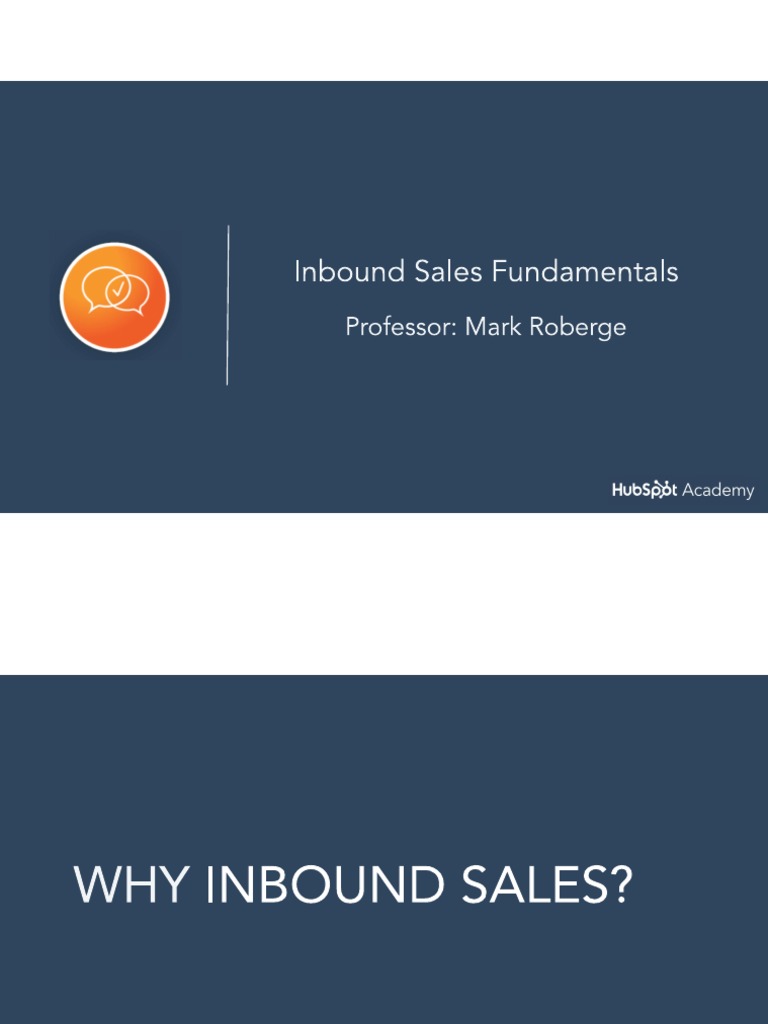 Inbound Sales | PDF