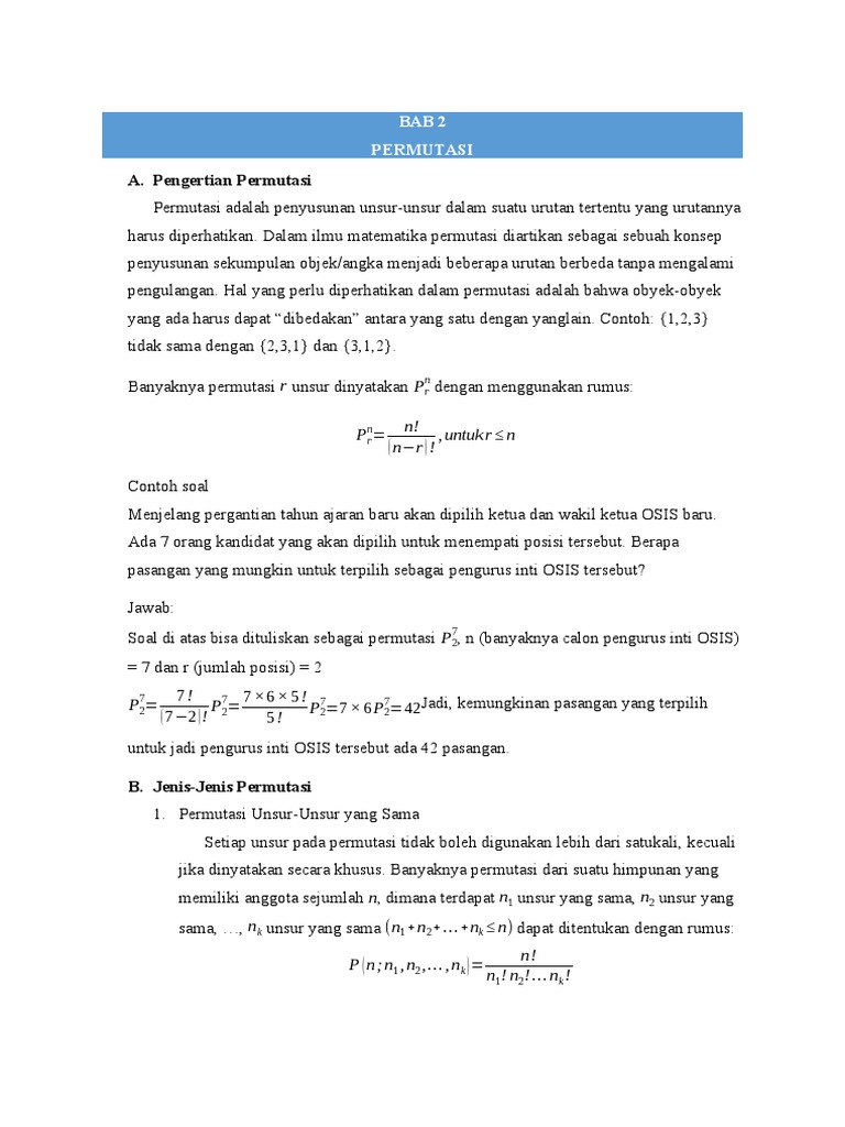 Permutasi | PDF