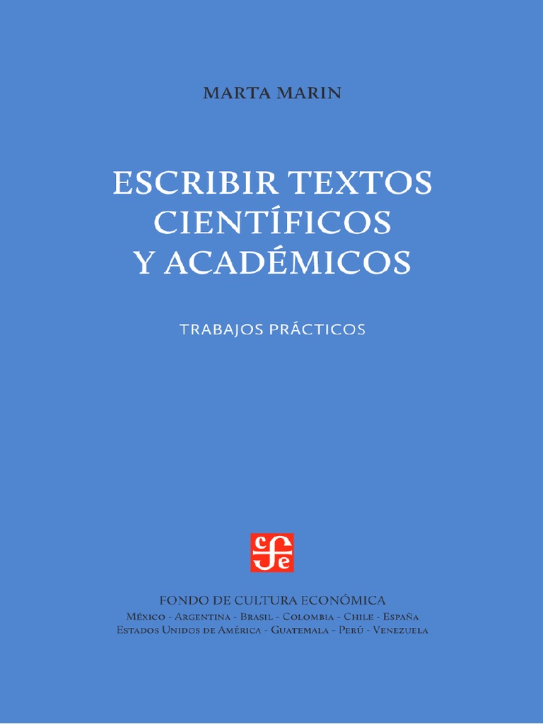 Escribir Textos Cientificos y Academicos | PDF Escribir Textos Cientificos y Academicos | PDF