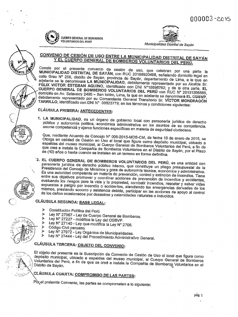 Modelo de Convenio | PDF