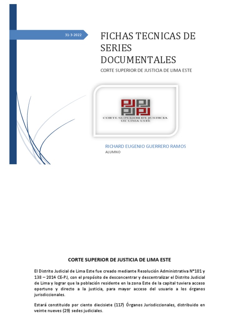 Fichas Tecnicas de Series Documentales | PDF | Derecho