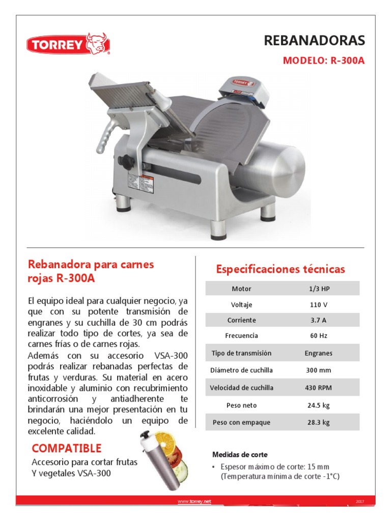 Ficha Tecnica De Rebanadora Pdf