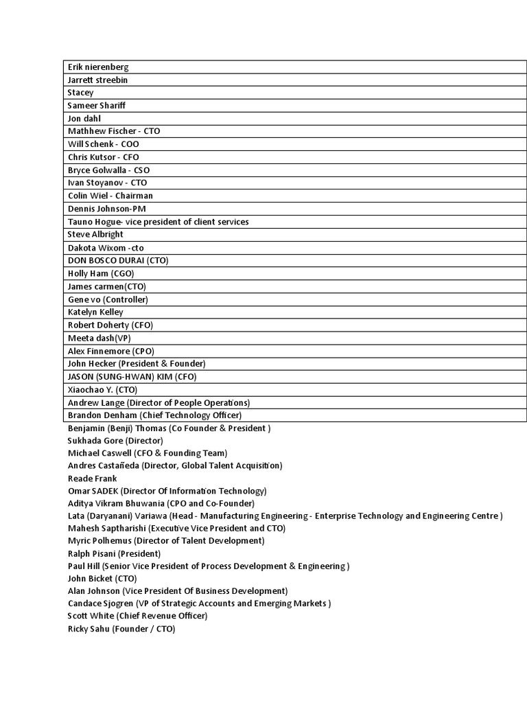 Company Leadership Team Overview | PDF | Employment | Governance