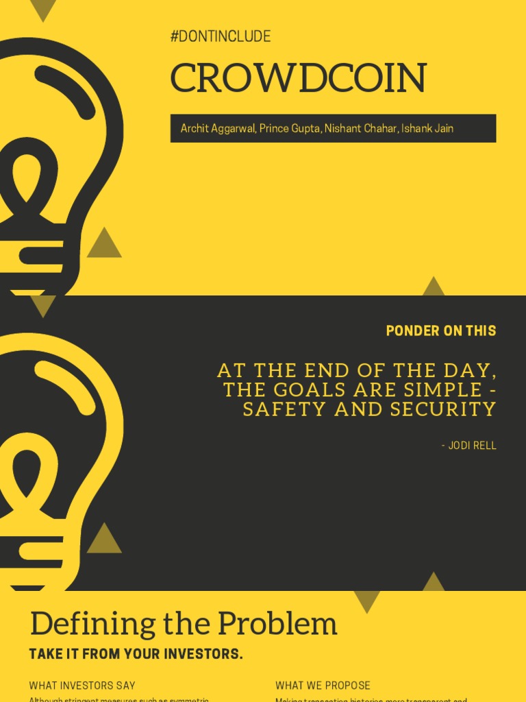 Crowd Coin PPT | PDF | Mongo Db | Software