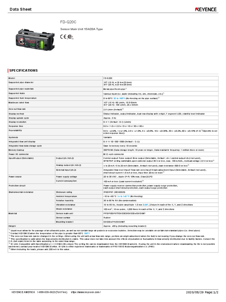 FD-Q20C Datasheet | PDF | Power Supply | Electronic Engineering