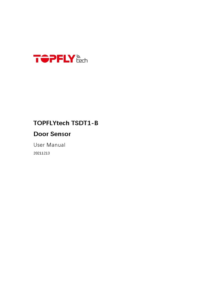 TOPFLYtech TSDT1-B Door Sensor Guide | PDF | Google Play | Internet Of Things