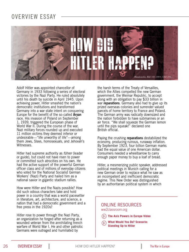 Wwii PDF Essay Adolf Hitler | PDF | Nazi Germany | Adolf Hitler