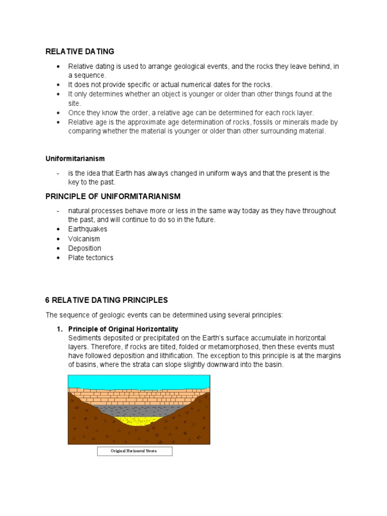 Relative Dating | PDF | Rock (Geology) | Geology
