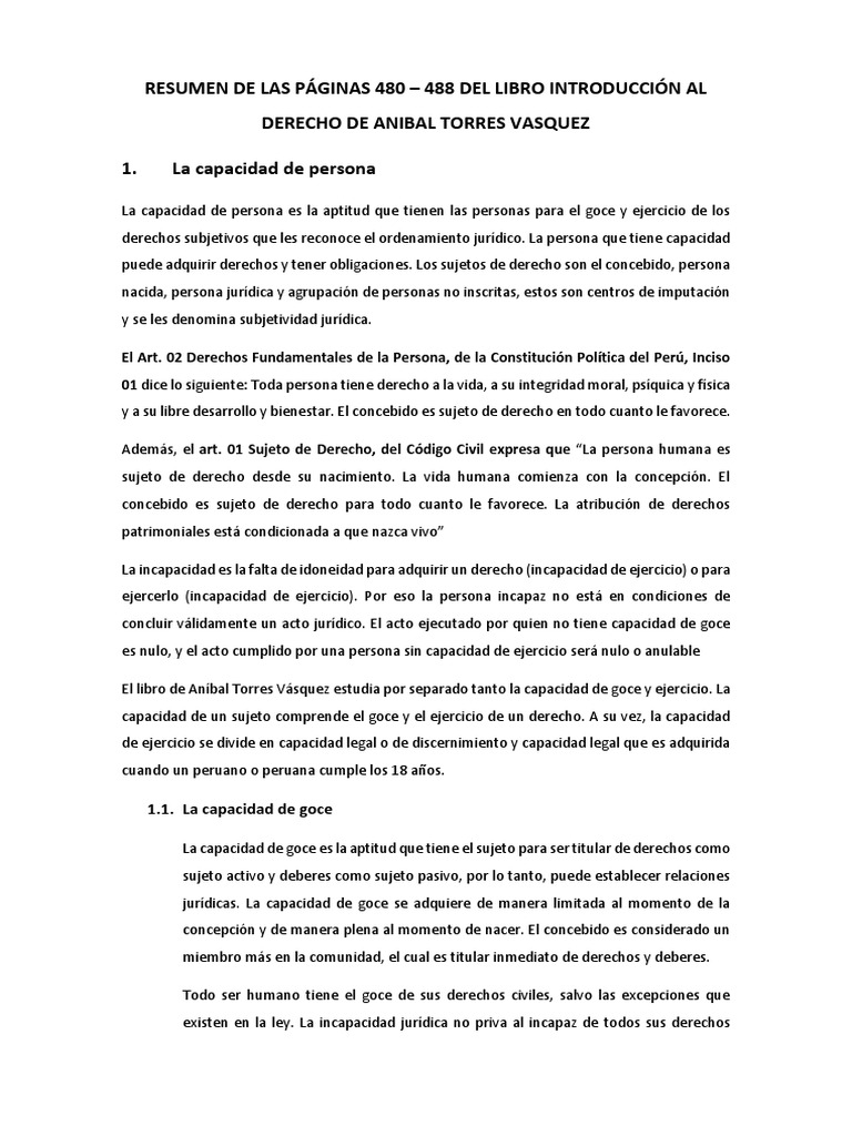 Resumen de Las Páginas 480 - 488 Del Libro Introducción Al Derecho de ...