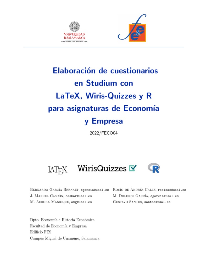 Curso IUCE FEES04 | PDF | Te X | Moodle