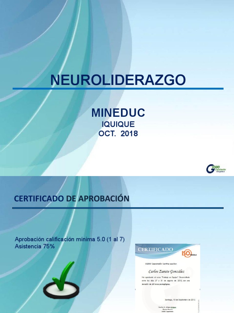 Curso de Neuroliderazgo V Relator | PDF | Neurona | Las emociones