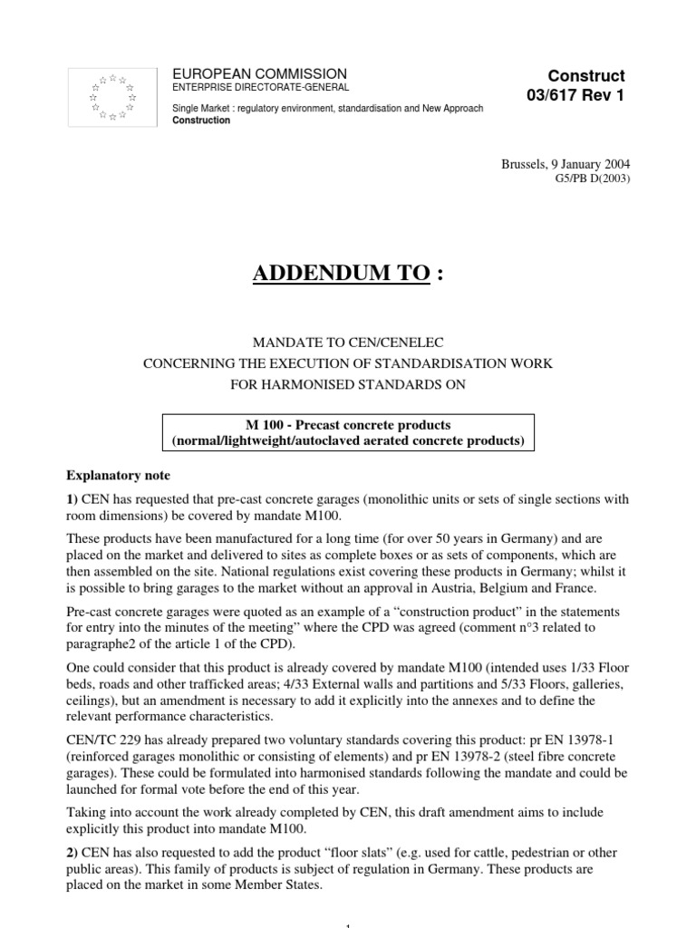 Addendum To:: Construct 03/617 Rev 1 | PDF | Strength Of Materials ...